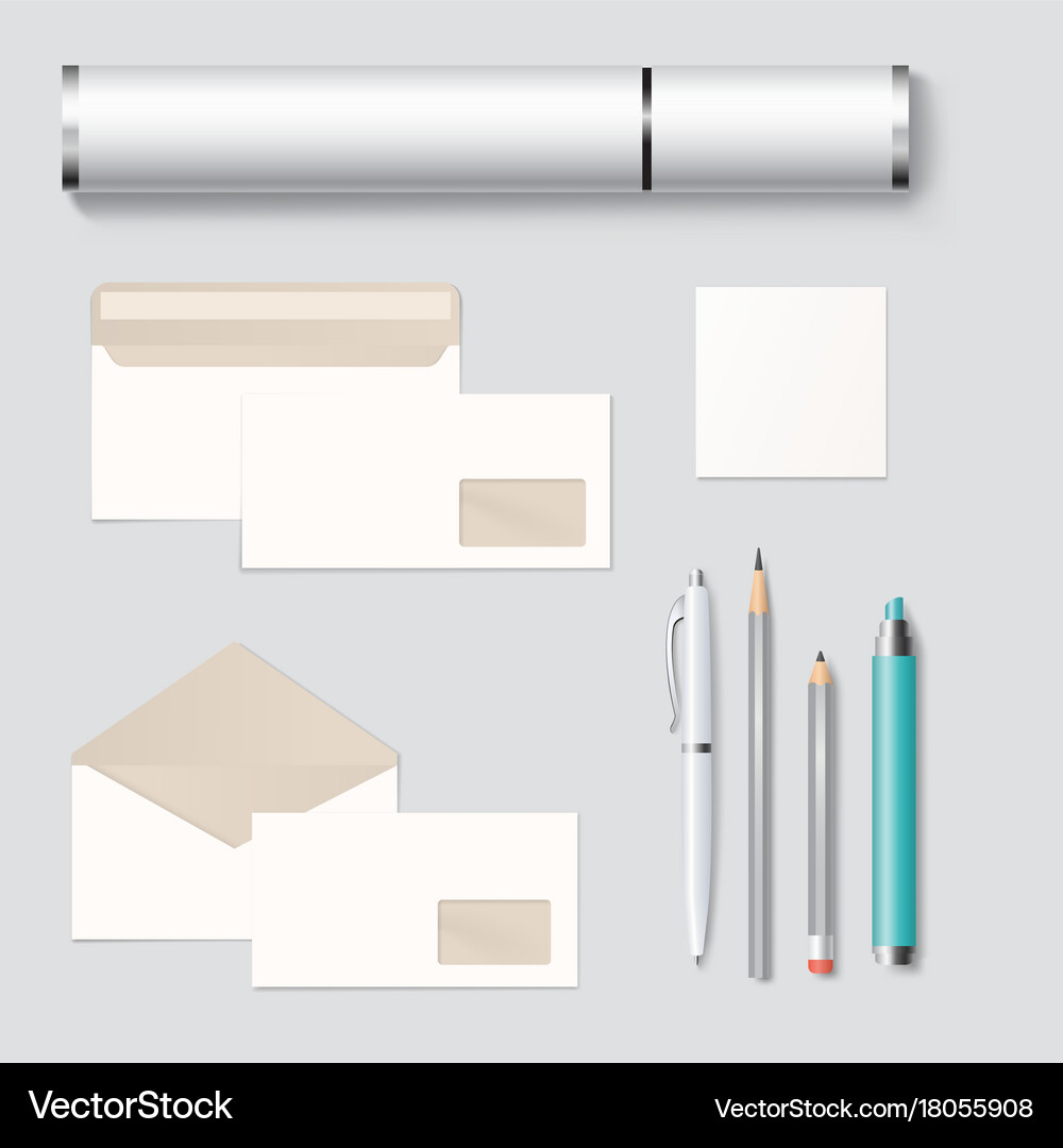 Premium corporate identity template business Vector Image