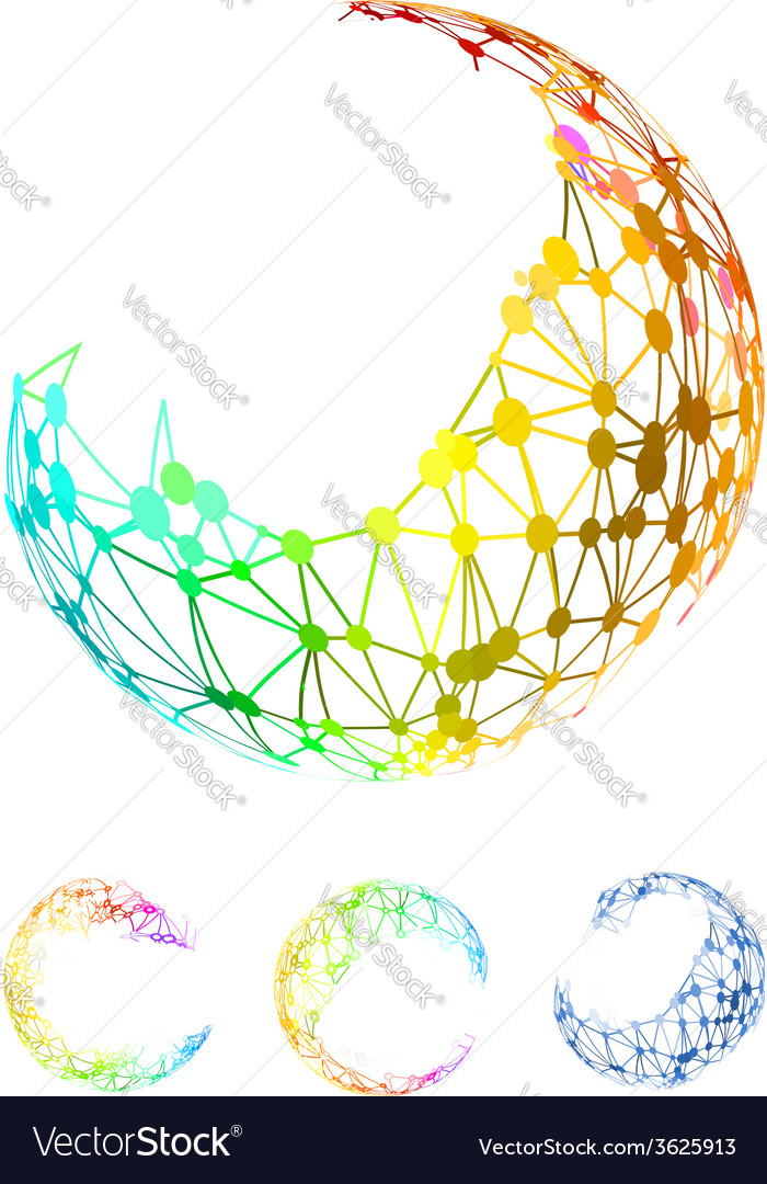 Abstract network connection background Royalty Free Vector