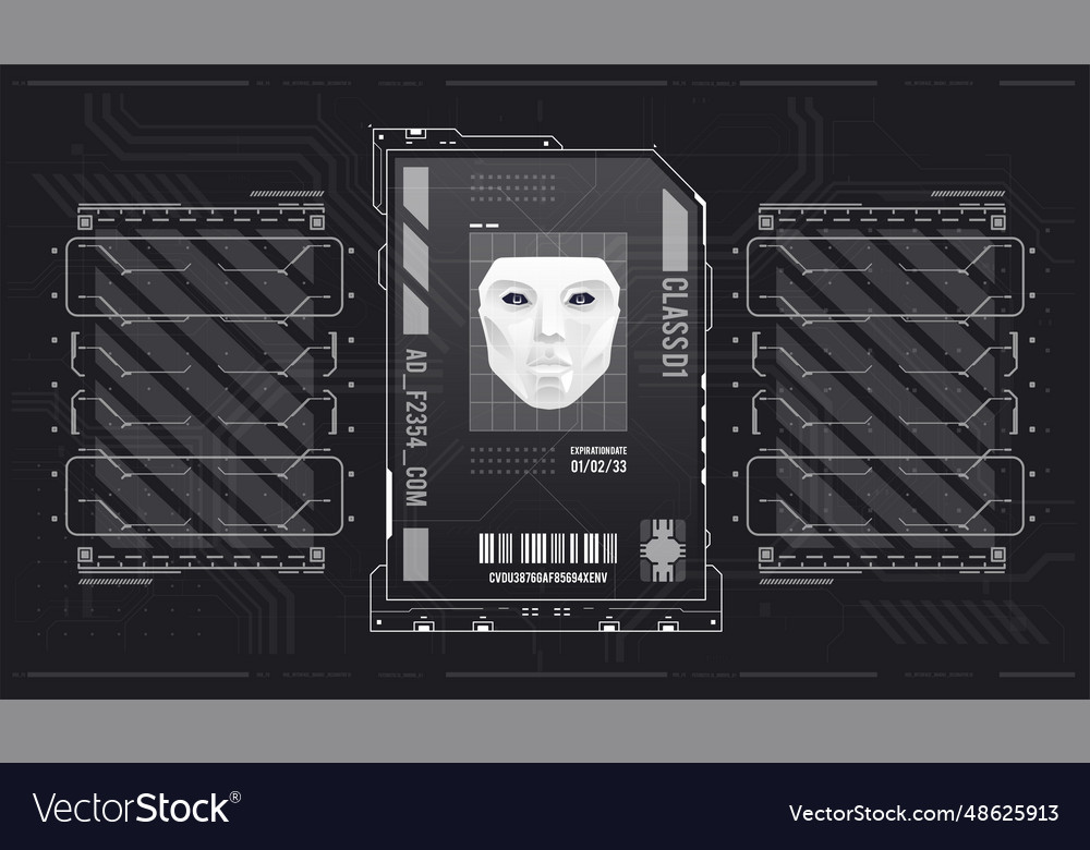 Ai artificial intelligence conceptual layout Vector Image