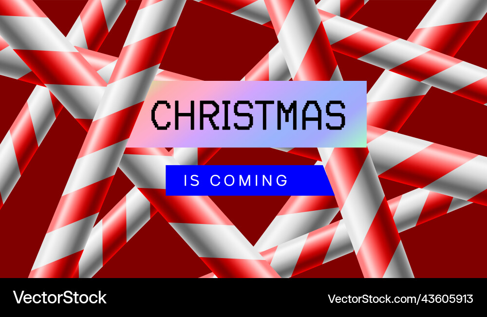 Christmas is coming holiday background Royalty Free Vector