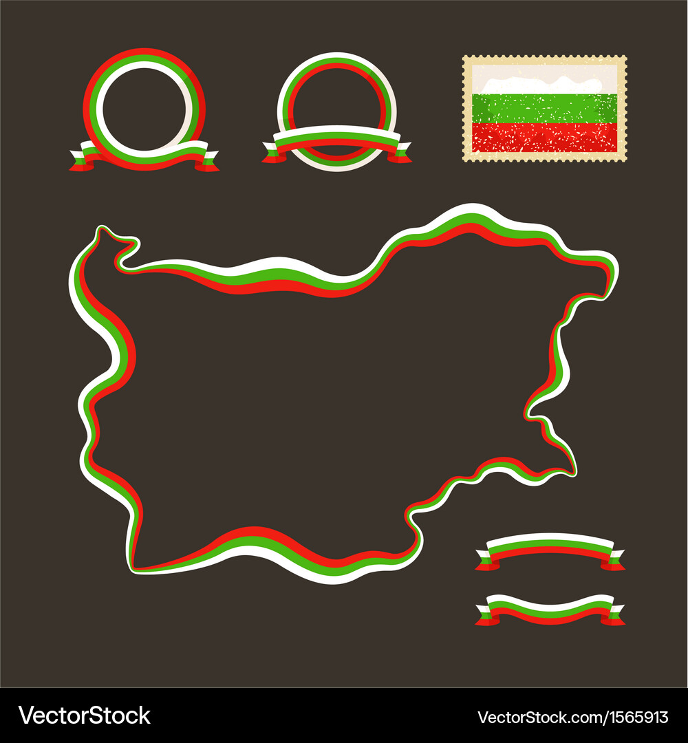 Colors of bulgaria Royalty Free Vector Image - VectorStock
