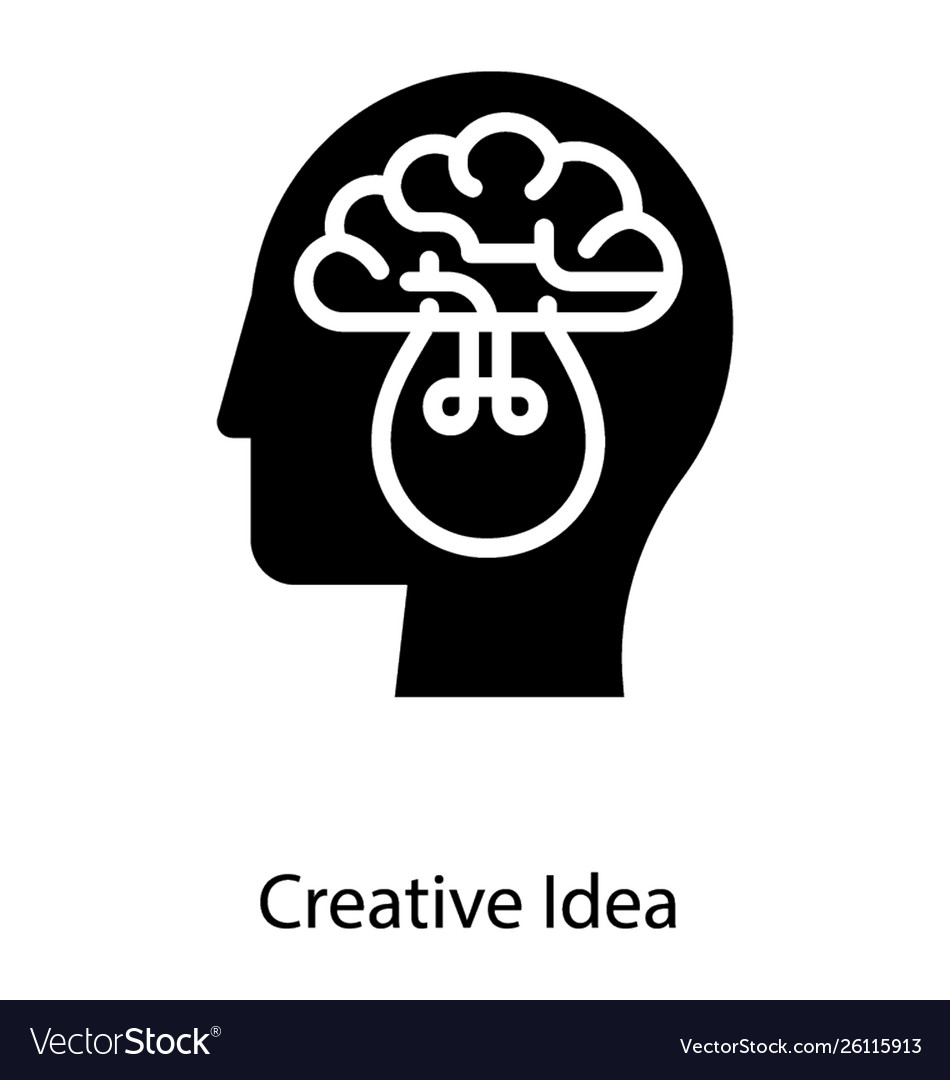 Creative brain idea Royalty Free Vector Image - VectorStock