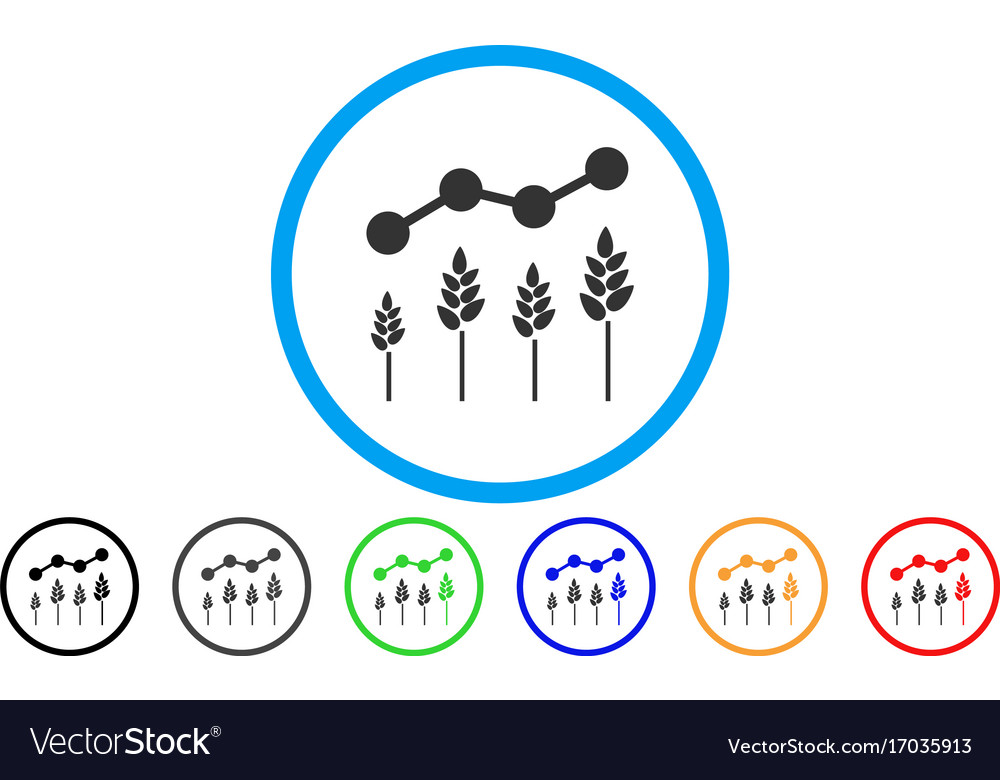 Crop analytics rounded icon Royalty Free Vector Image Crop analytics rounded icon Royalty Free Vector Image