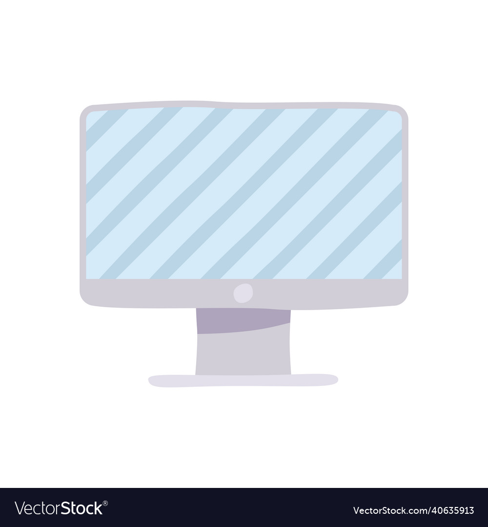 Desktop computer device Royalty Free Vector Image