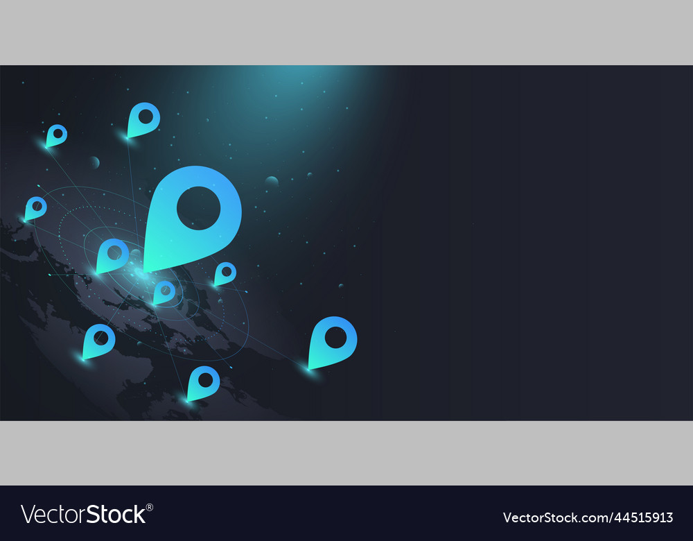 Gps technology concept Royalty Free Vector Image