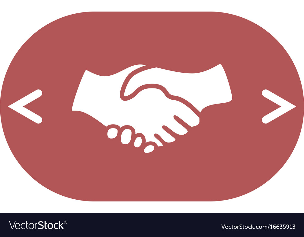 Handshake icon Royalty Free Vector Image - VectorStock