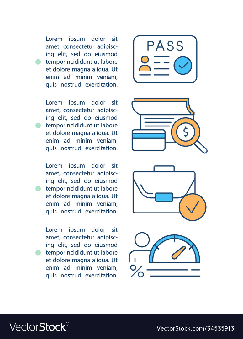 Loan processing concept icon with text Royalty Free Vector