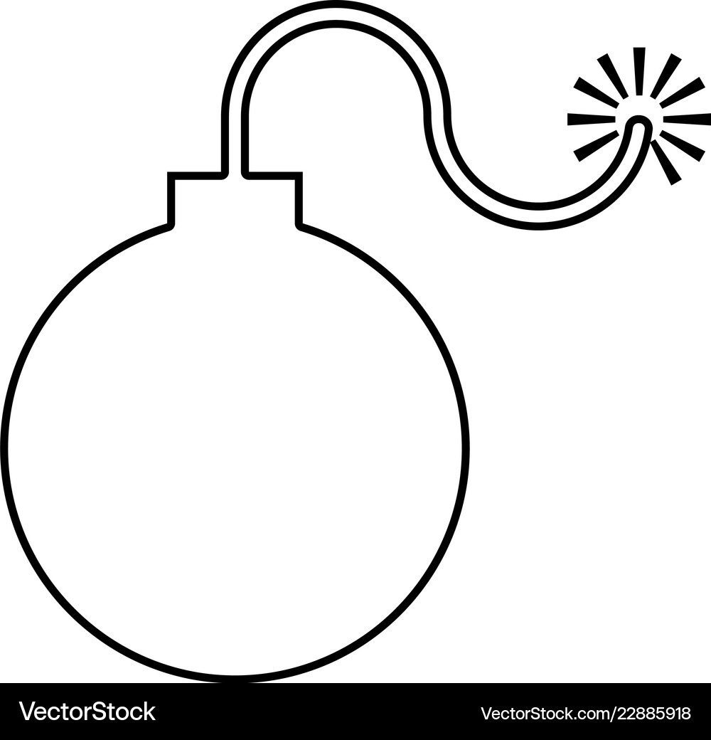 Bomb explosive military anicent time weapon Vector Image