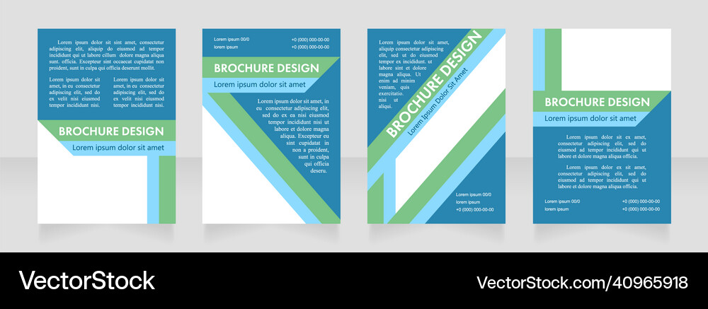 Brand advertising blank brochure layout design Vector Image