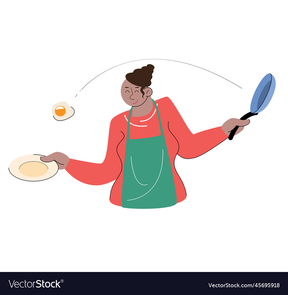 Character people cooking Royalty Free Vector Image