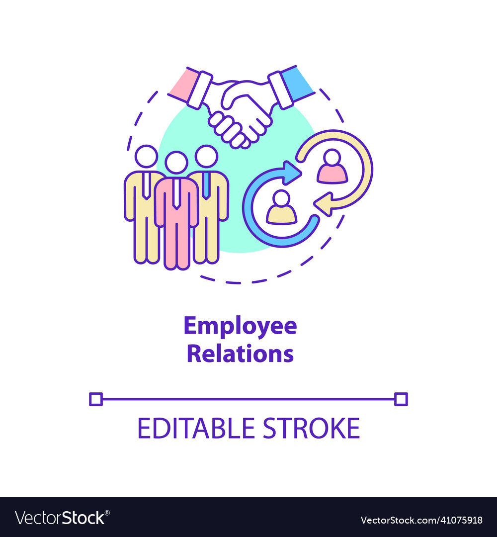 Employee relations concept icon Royalty Free Vector Image Employee relations concept icon Royalty Free Vector Image