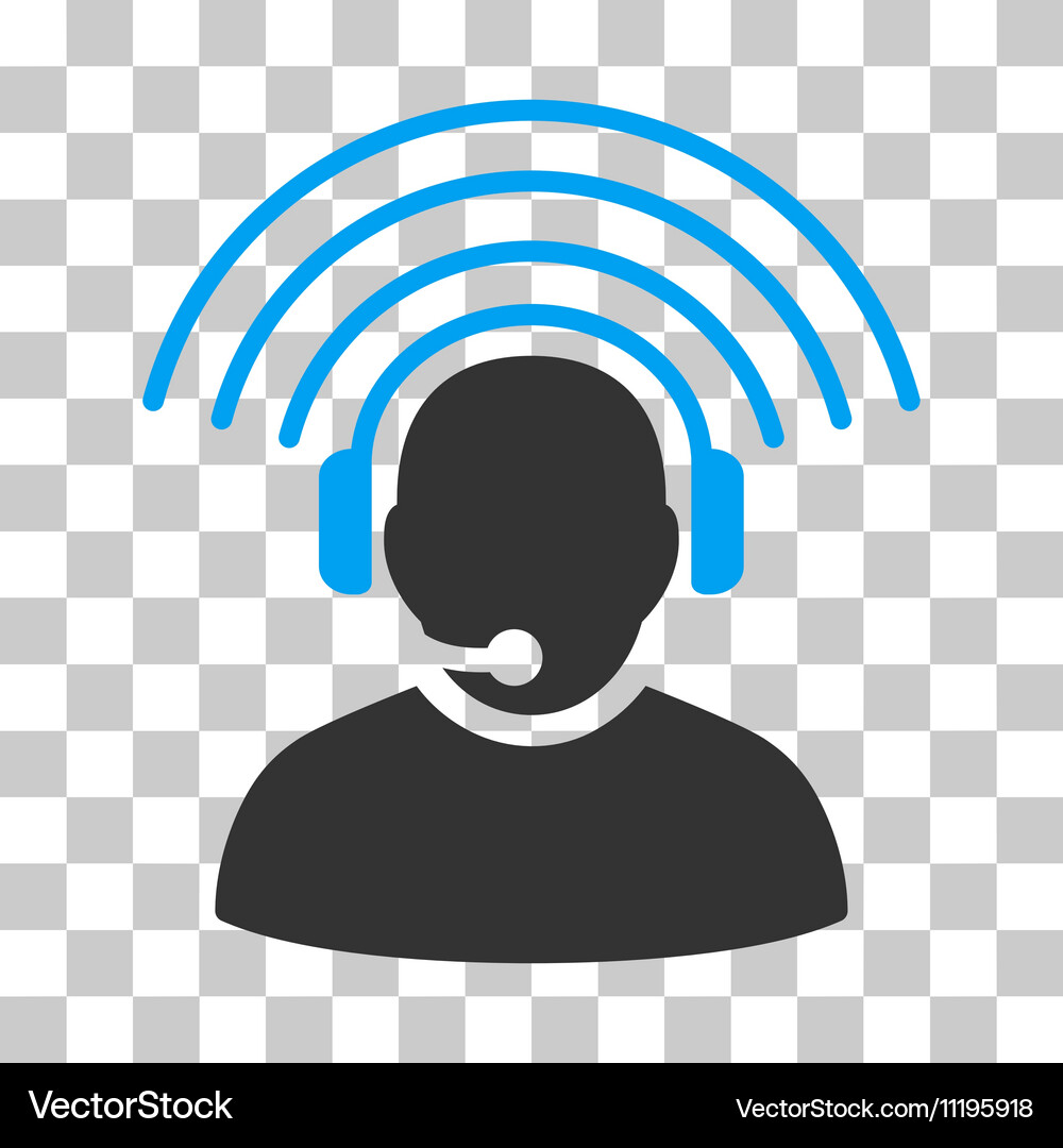 Operator radio signal icon Royalty Free Vector Image
