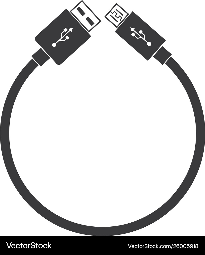 Usb icon Royalty Free Vector Image - VectorStock