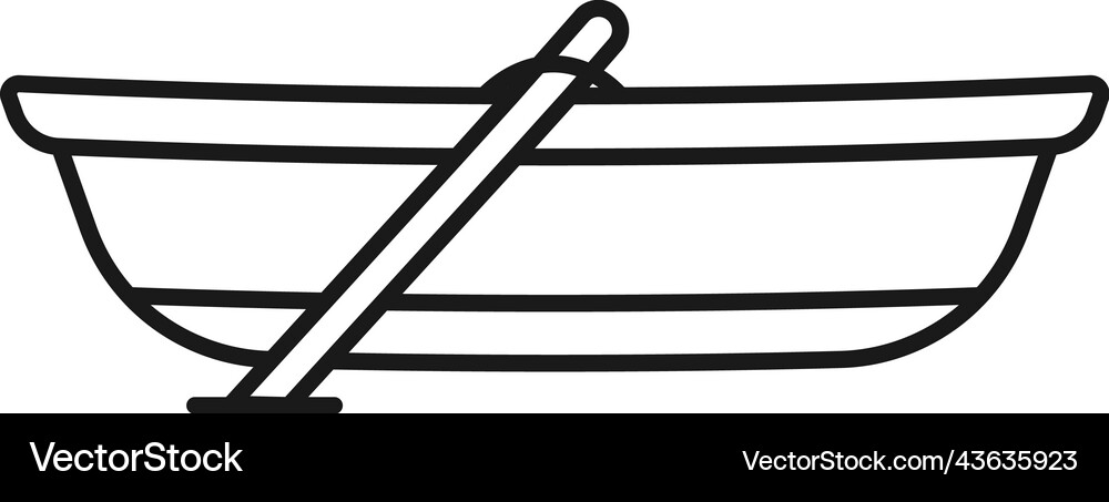 Boat line art sailor icon design template Vector Image