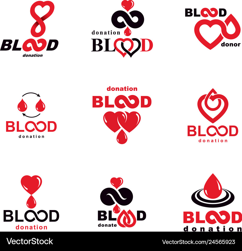 Created on blood donation theme blood transfusion Vector Image