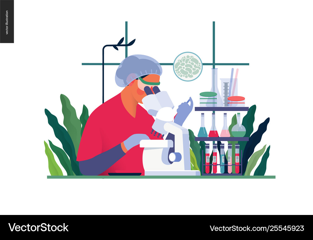 Medical tests template - chemical laboratory Vector Image