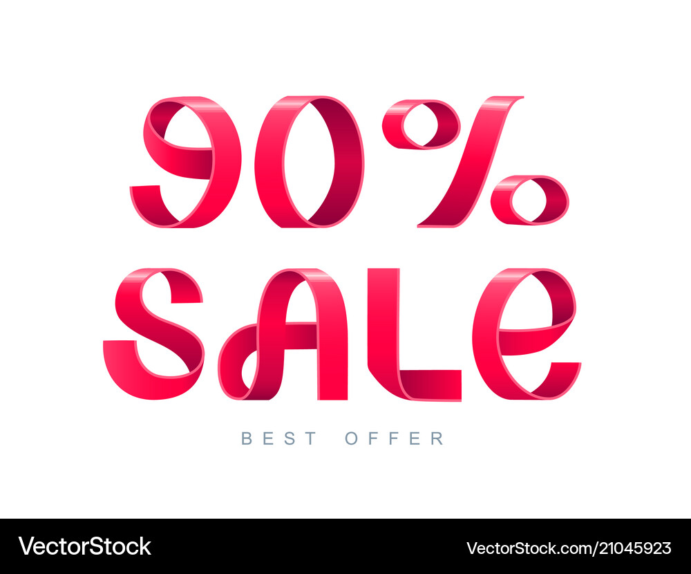 Sale 90 percent off Royalty Free Vector Image - VectorStock