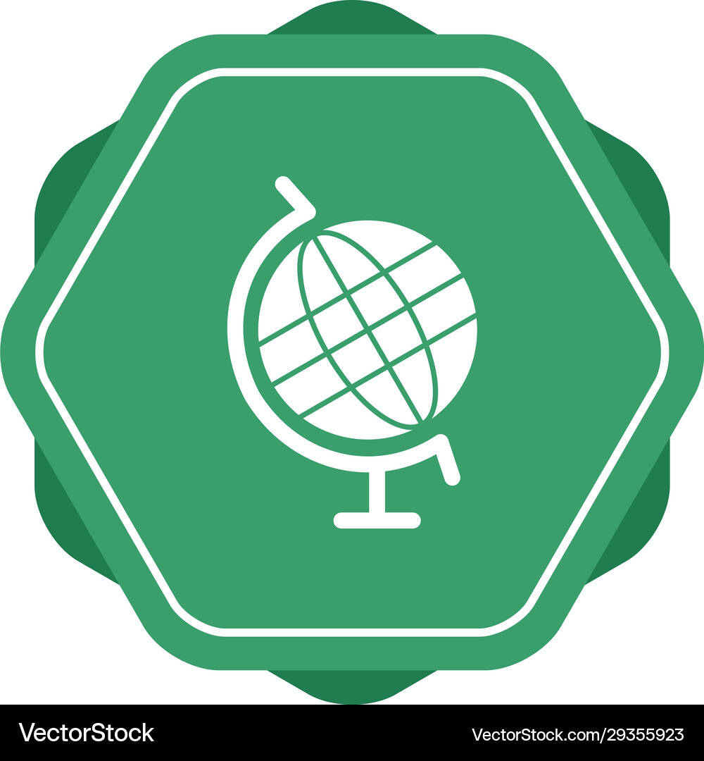 Unique map glyph icon Royalty Free Vector Image