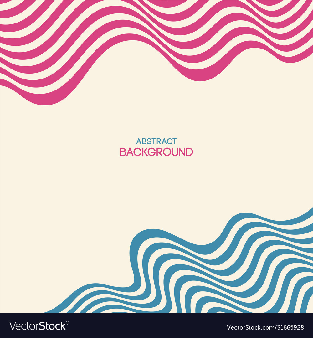 Abstract wavy lines background striped texture Vector Image