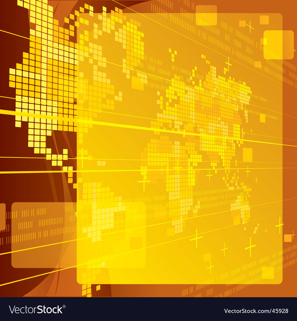 Background with a world map Royalty Free Vector Image