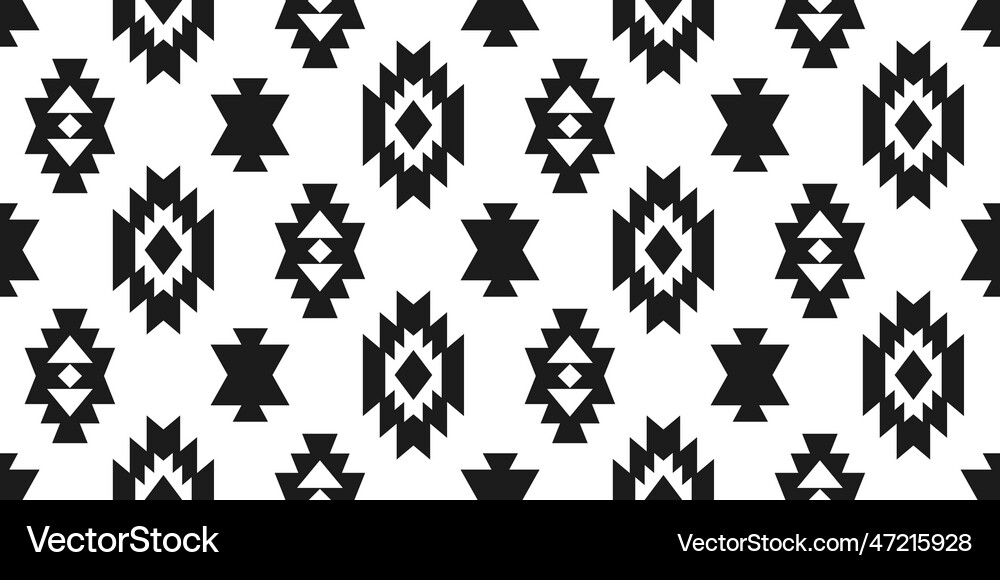 Southwestern aztec seamless pattern navajo print Vector Image