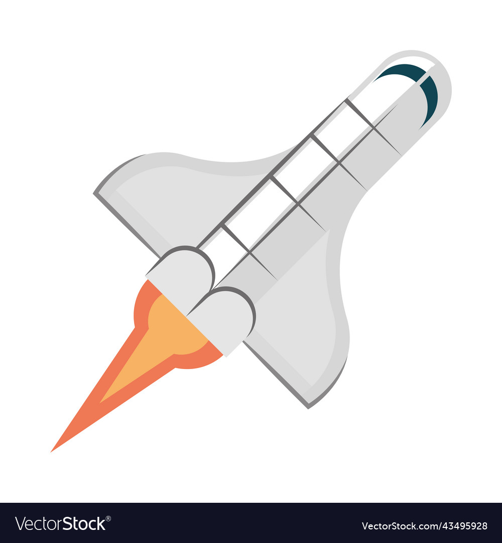 Space ship retro Royalty Free Vector Image - VectorStock
