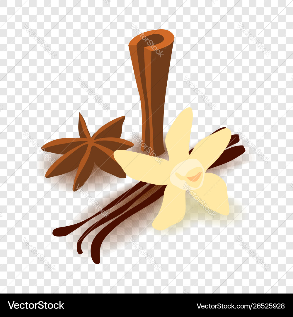 Vanilla icon cartoon isometric 3d style Royalty Free Vector