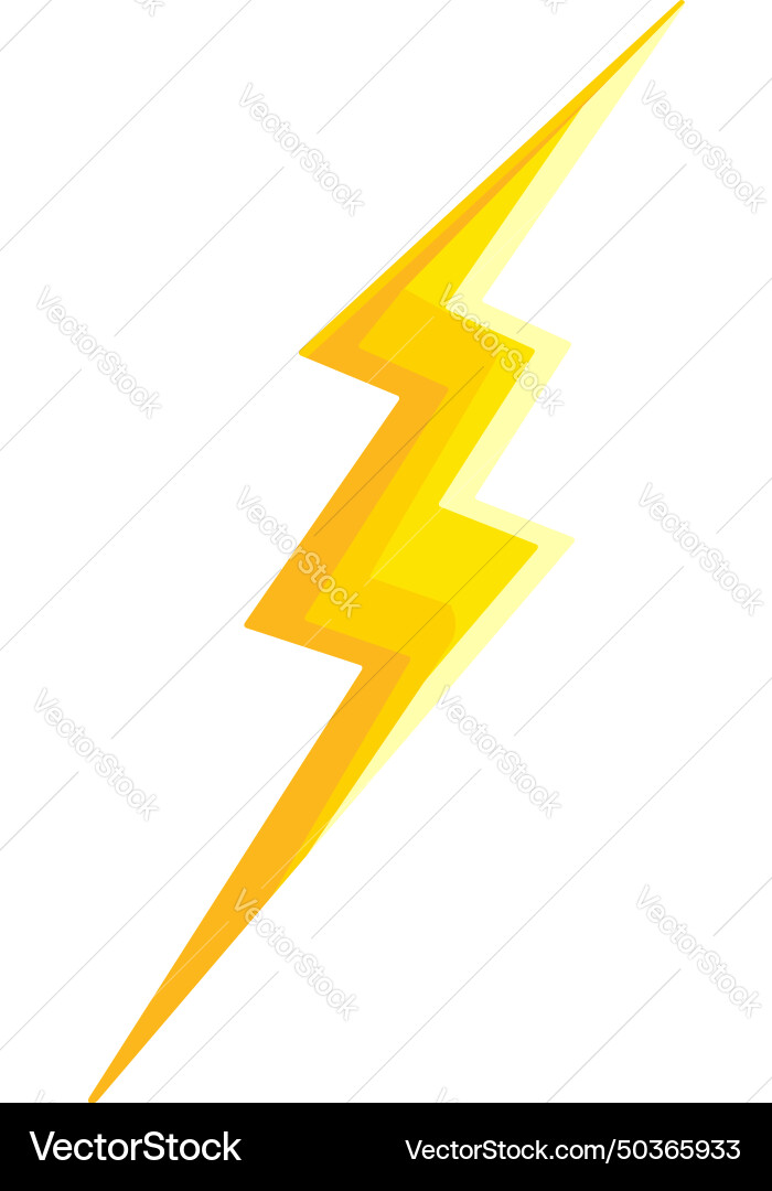 Energy thunder bolt icon cartoon storm Royalty Free Vector