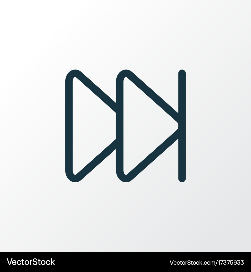 Next outline symbol premium quality isolated Vector Image