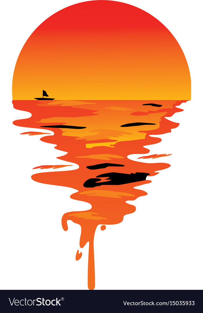 Sunset Royalty Free Vector Image - VectorStock