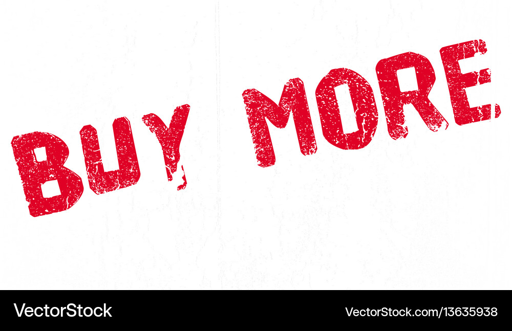 Buy more rubber stamp Royalty Free Vector Image