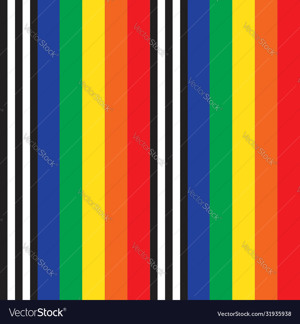 Rainbow stripe seamless pattern background Vector Image