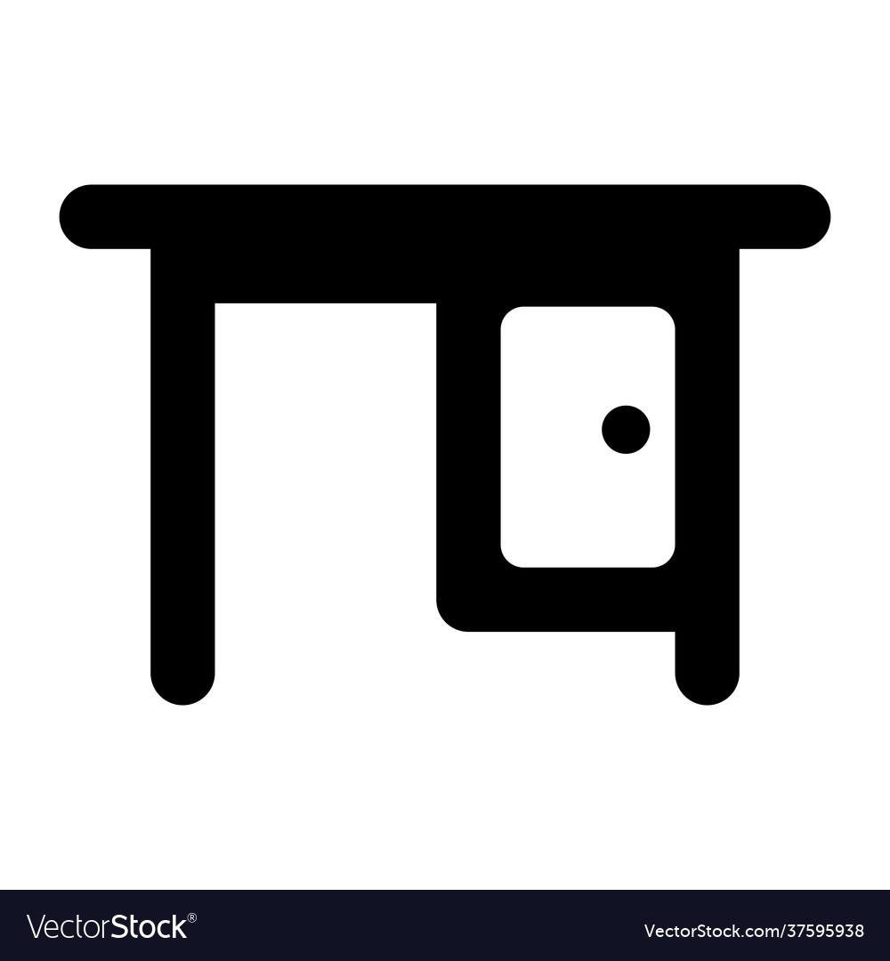 Study table Royalty Free Vector Image - VectorStock