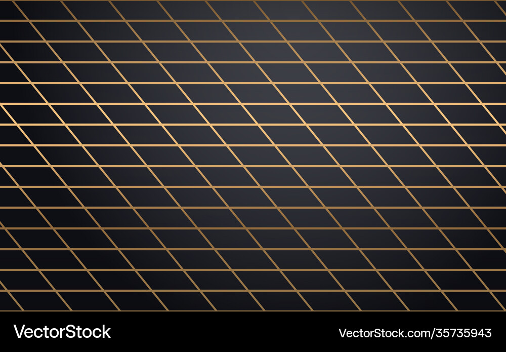 Abstract golden lines on a black background Vector Image