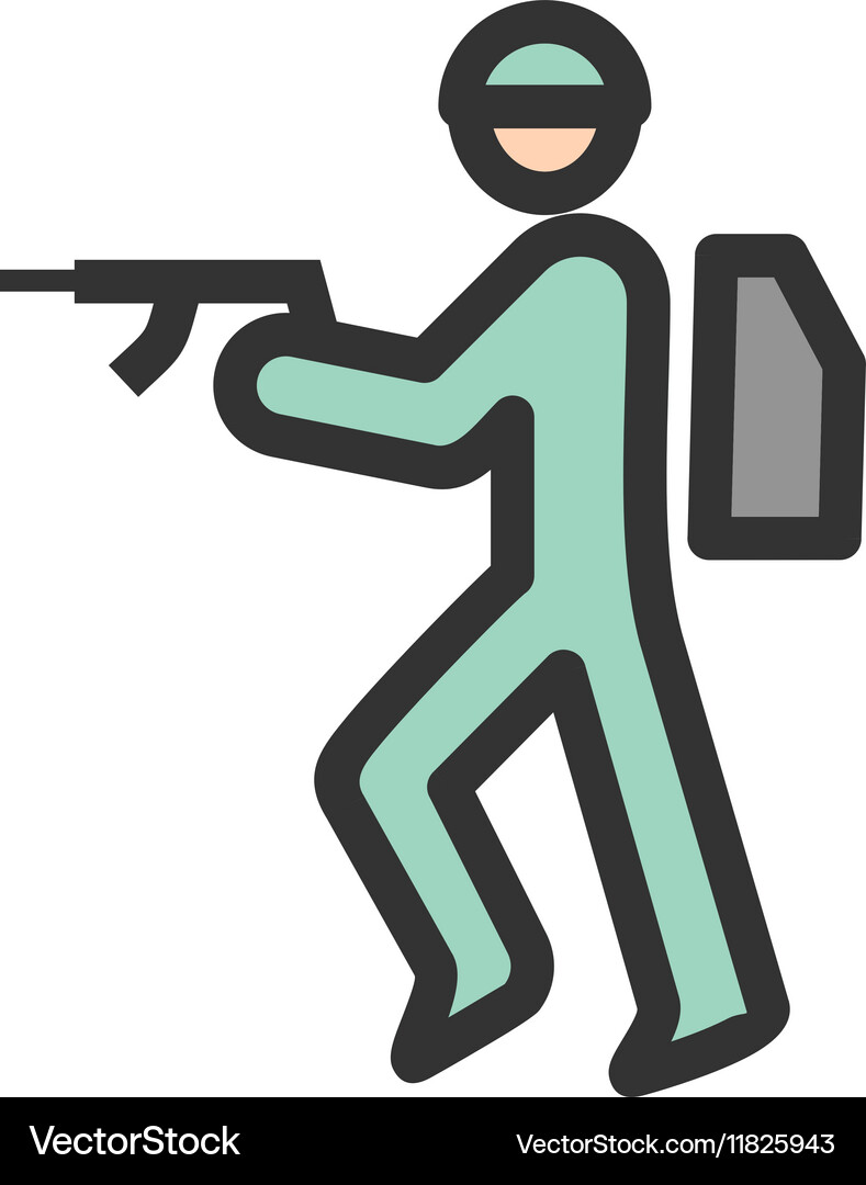 Army soldier Royalty Free Vector Image - VectorStock