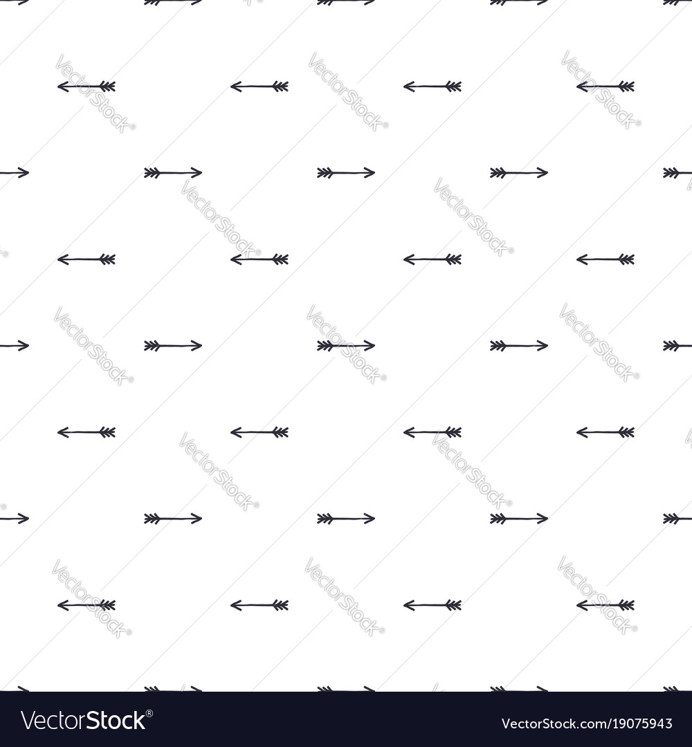 Arrow pattern set of arrow symbols seamless Vector Image
