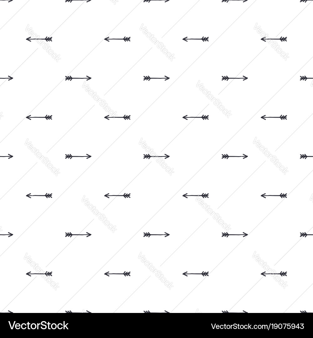 Arrow pattern set of symbols seamless Royalty Free Vector