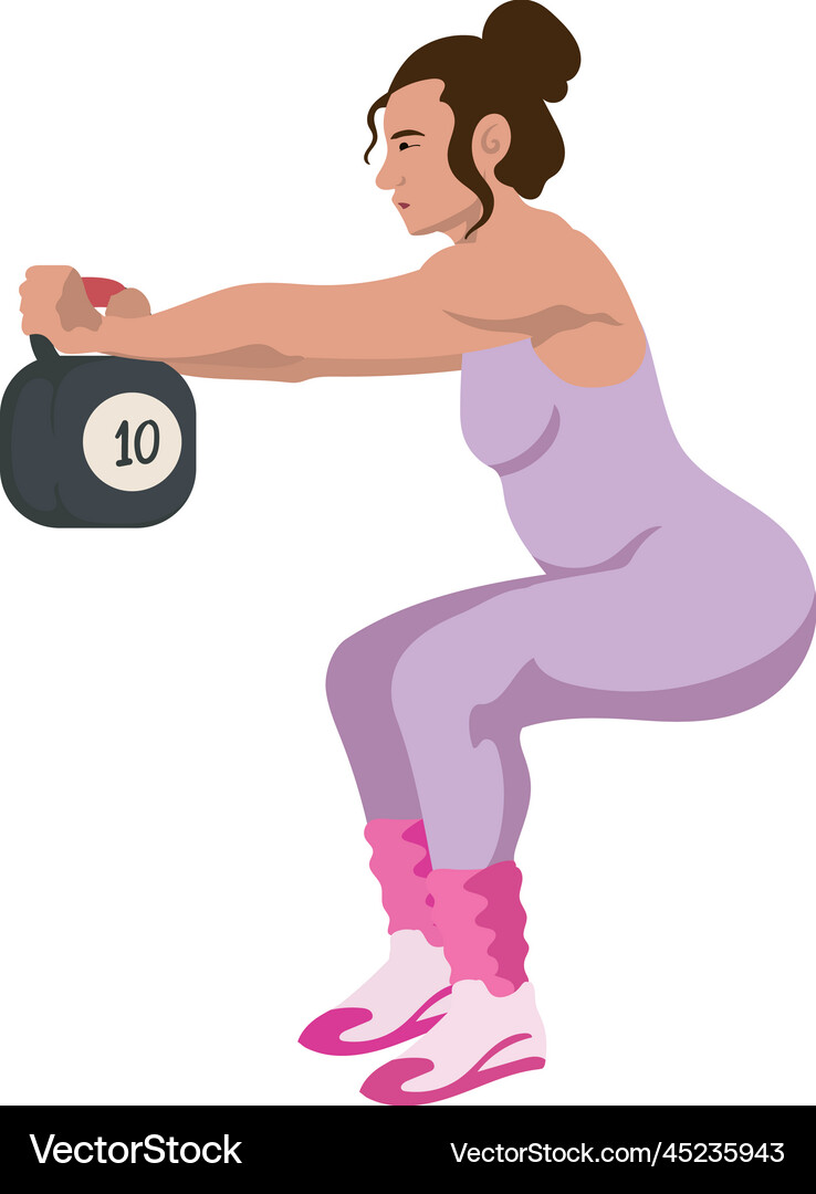 Fitness woman Royalty Free Vector Image - VectorStock