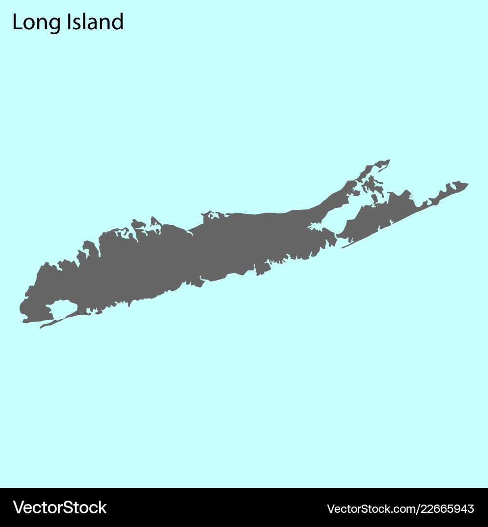 High quality map of island Royalty Free Vector Image