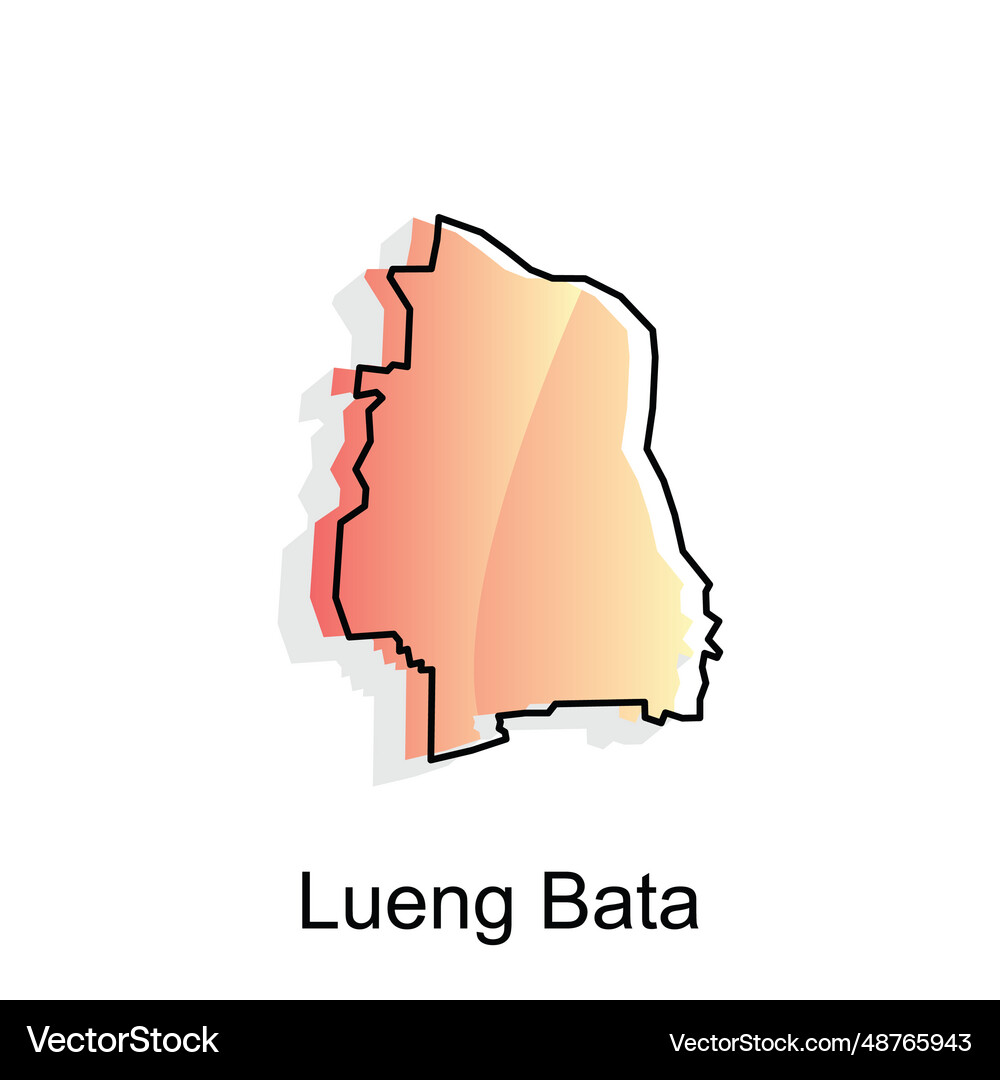 Map city of lueng bata design world Royalty Free Vector