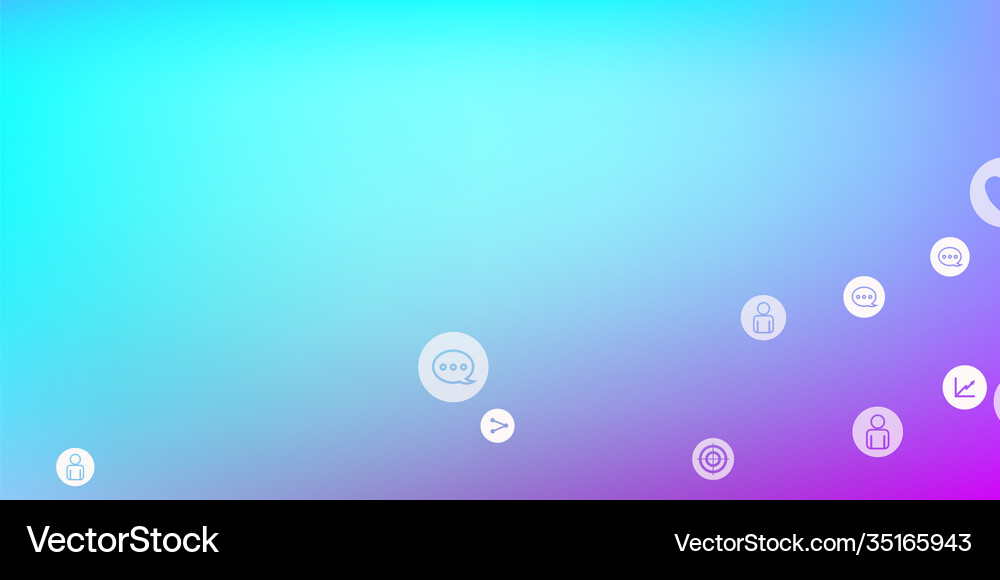 Social media marketing communication networking Vector Image