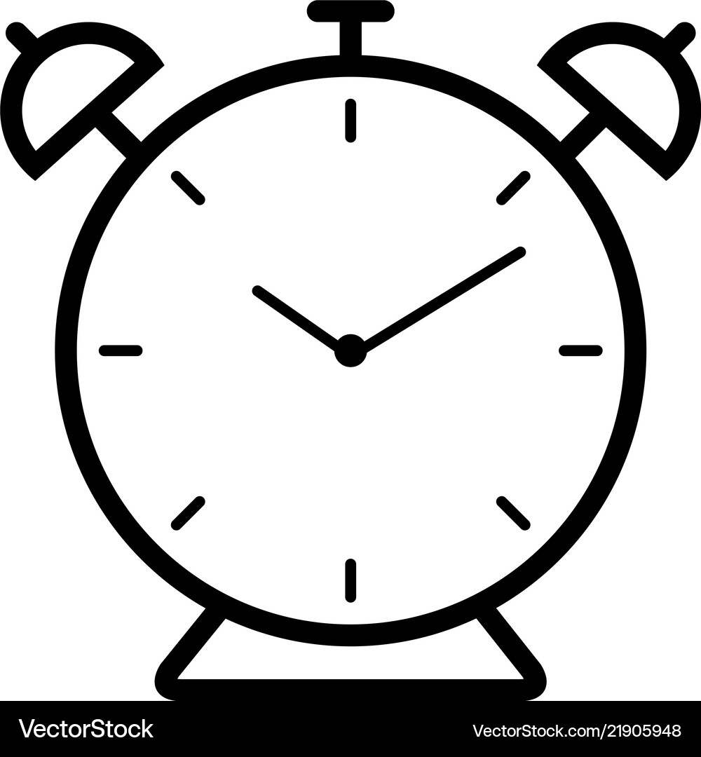 Alarmclock Royalty Free Vector Image - VectorStock