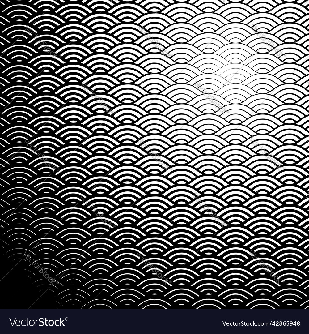 Background with abstract line waves pattern Vector Image