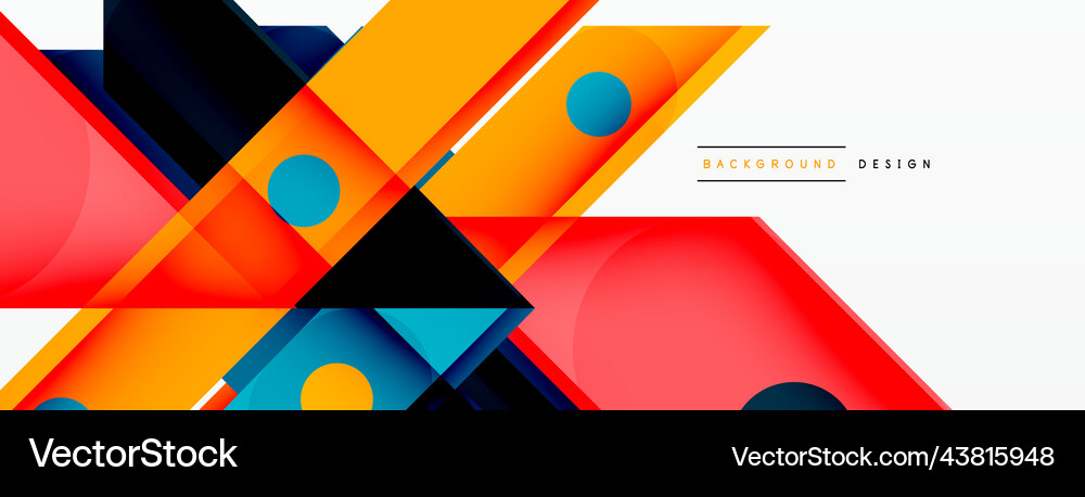 Bright colorful straight lines geometric abstract Vector Image
