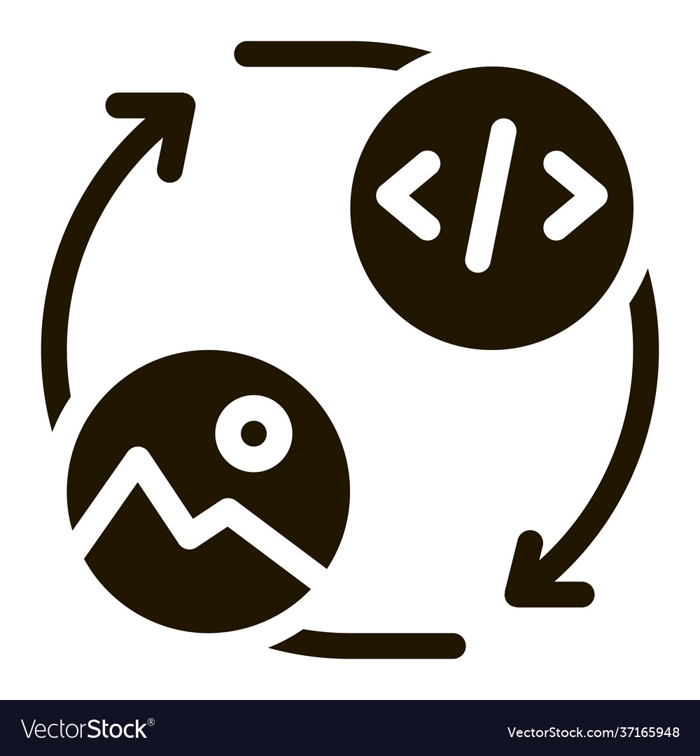Picture programming code icon glyph Royalty Free Vector Picture programming code icon glyph Royalty Free Vector