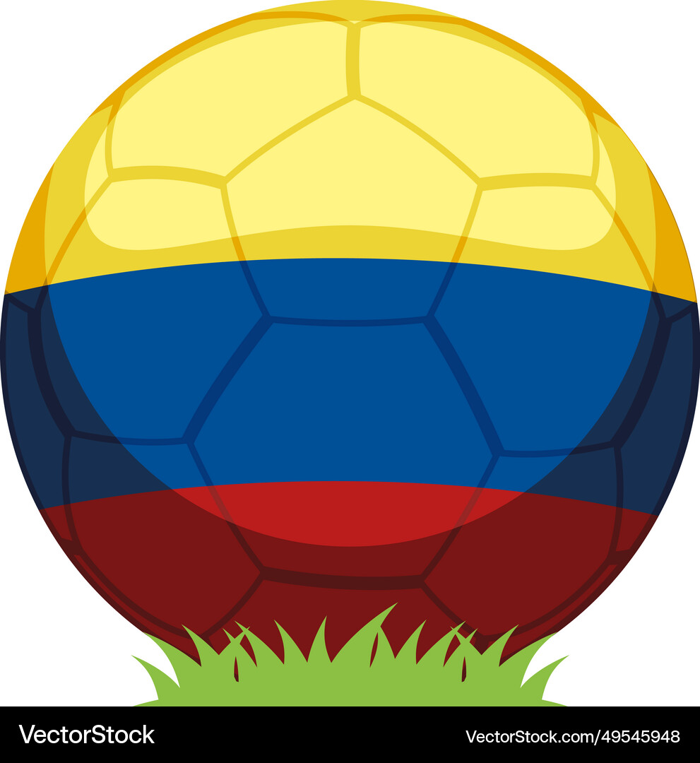 Soccer colombia ball Royalty Free Vector Image