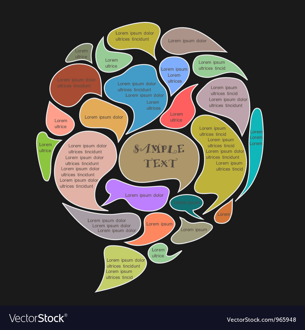 Speech bubble Royalty Free Vector Image - VectorStock