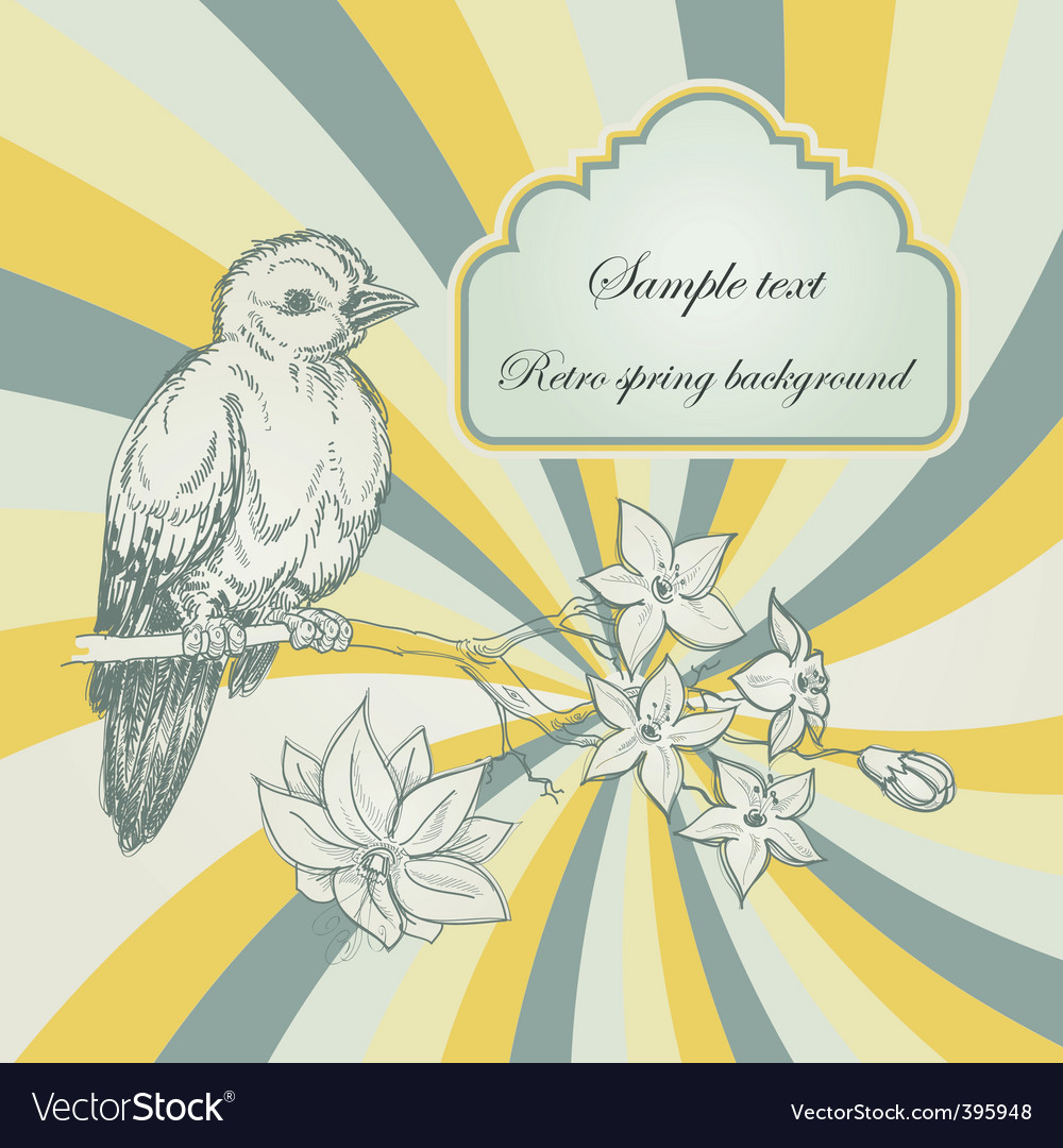 Spring background Royalty Free Vector Image - VectorStock