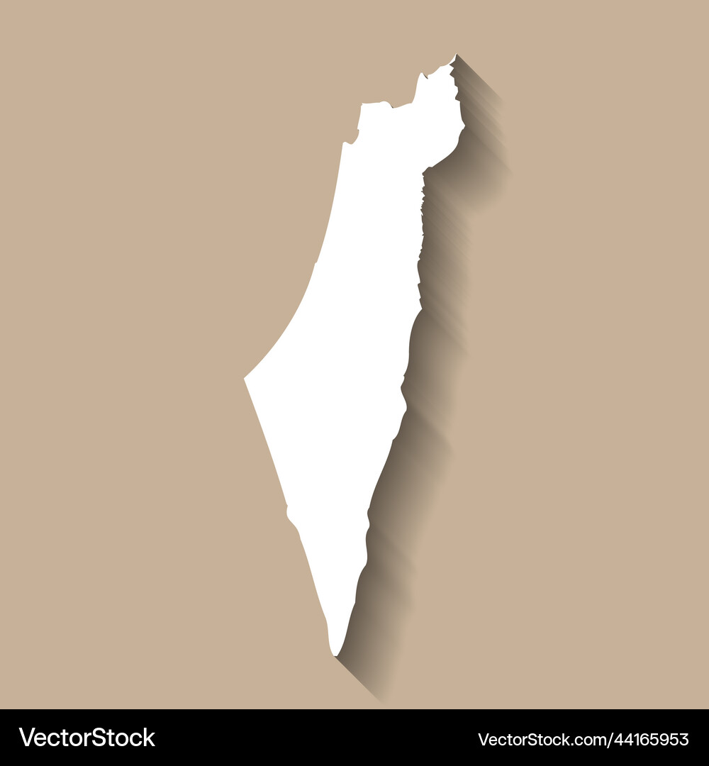 Israel country map silhouette Royalty Free Vector Image