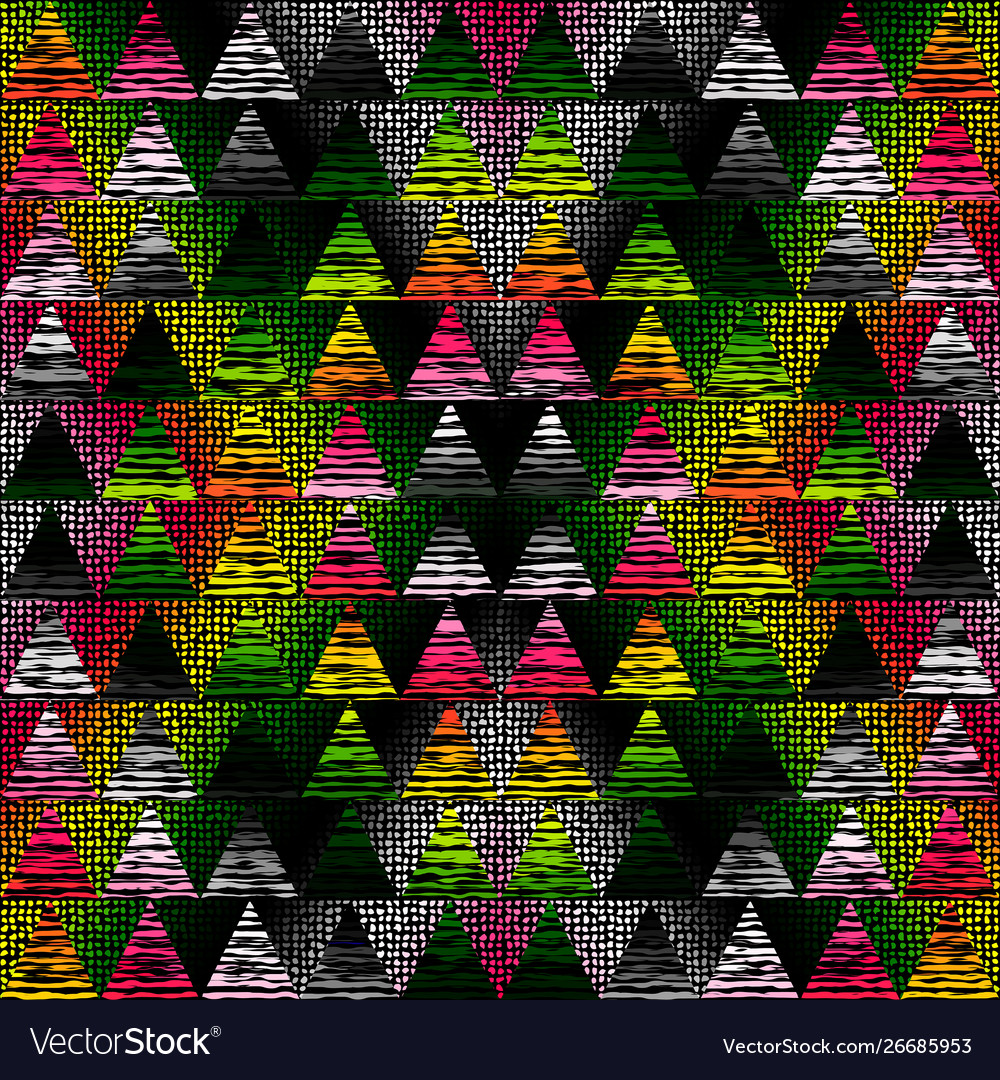 Seamless pattern background a triangles Royalty Free Vector